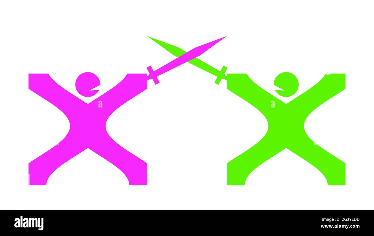 Art fight fighting Cut Out Stock Images & Pictures - Alamy