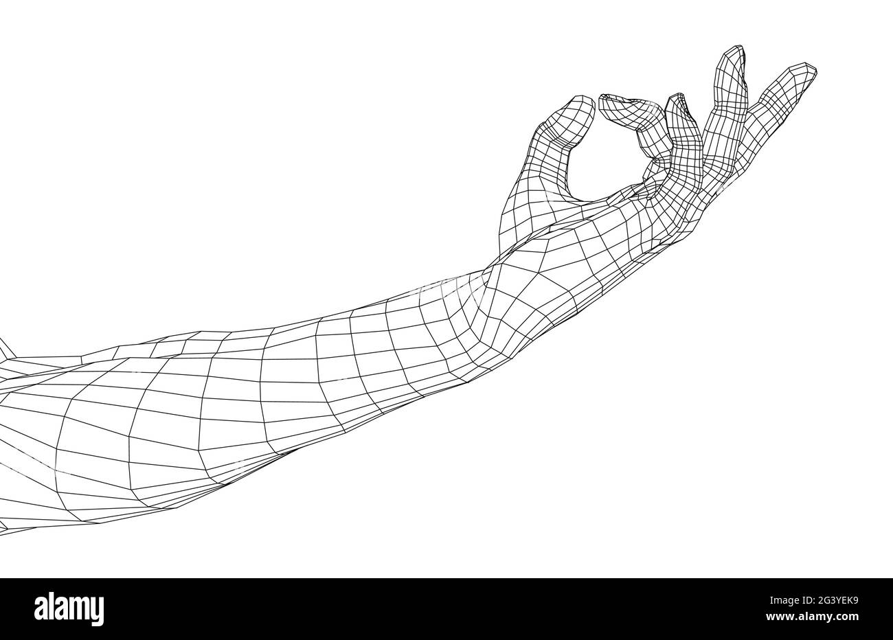 Hand OK sign. Vector Stock Vector Image & Art - Alamy