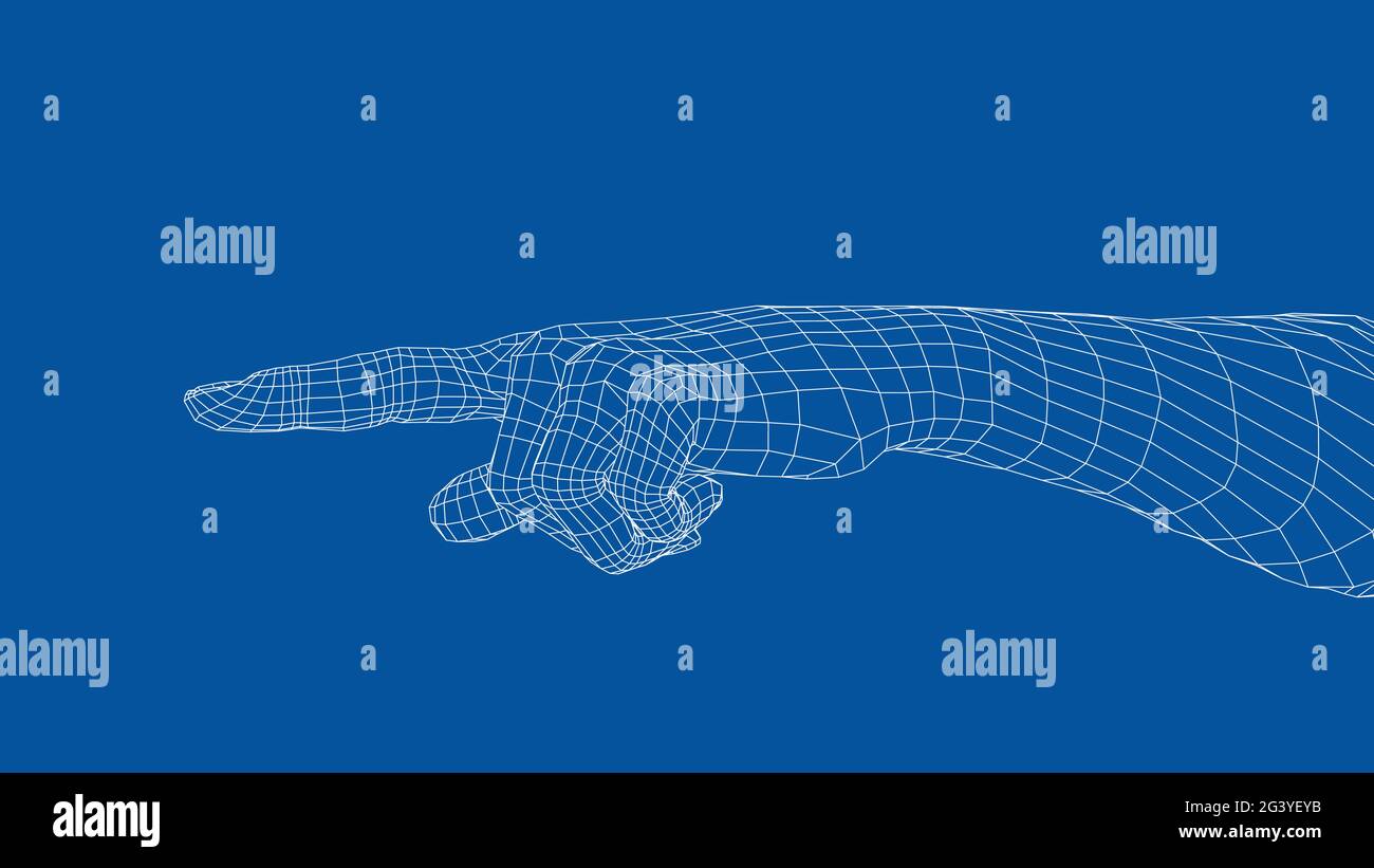 Human hand point with finger. Vector Stock Vector Image & Art - Alamy