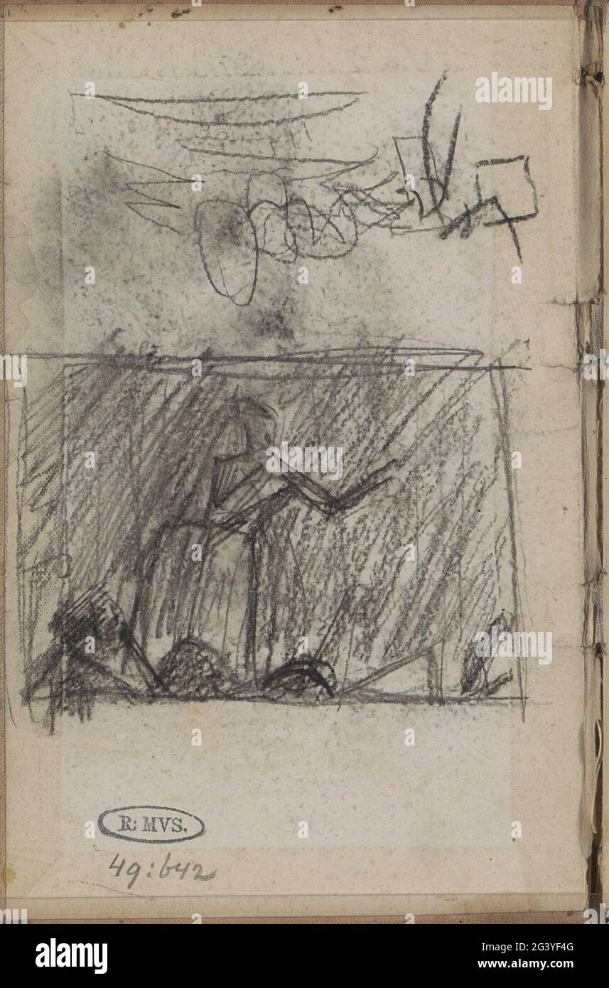 Study magazine. Page 1, Companion leaf, from a sketchbook with 58 ...