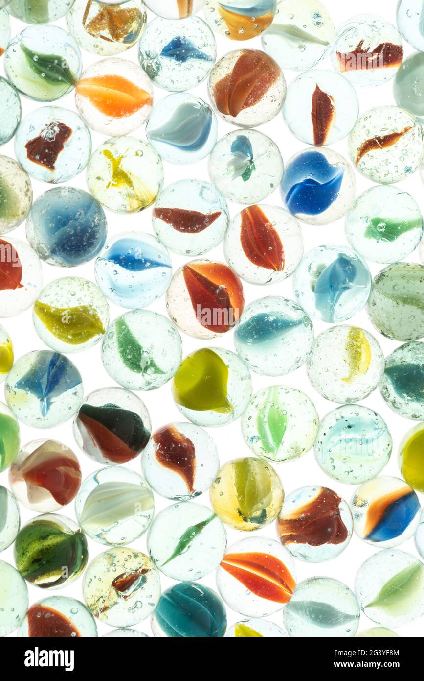 coloured glass marbles Stock Photo - Alamy