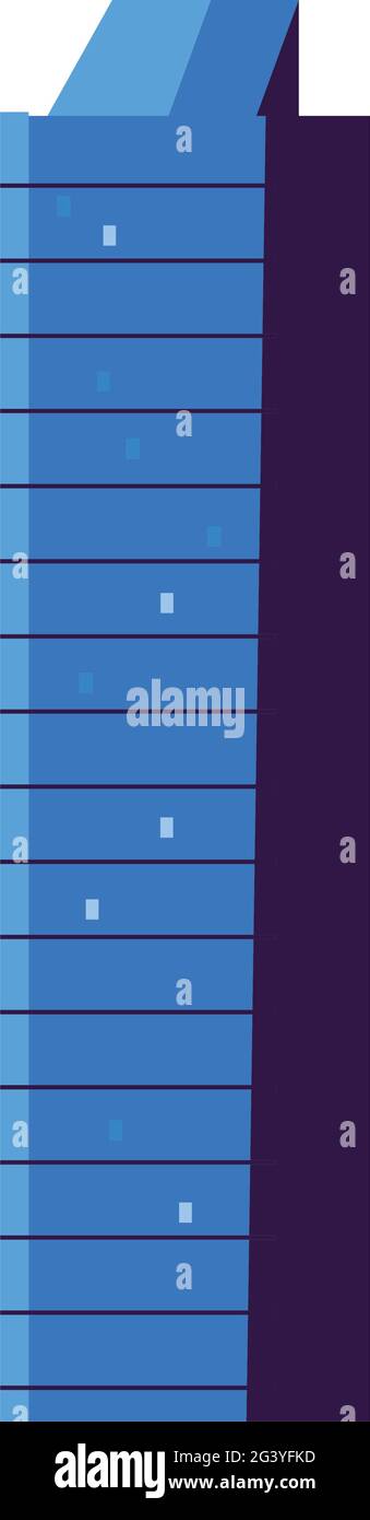 blue city building on white background Stock Vector Image & Art - Alamy