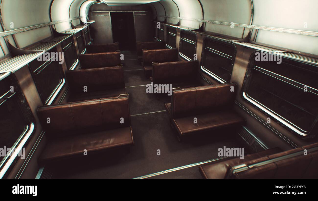 Interior of old soviet electric train Stock Photo - Alamy