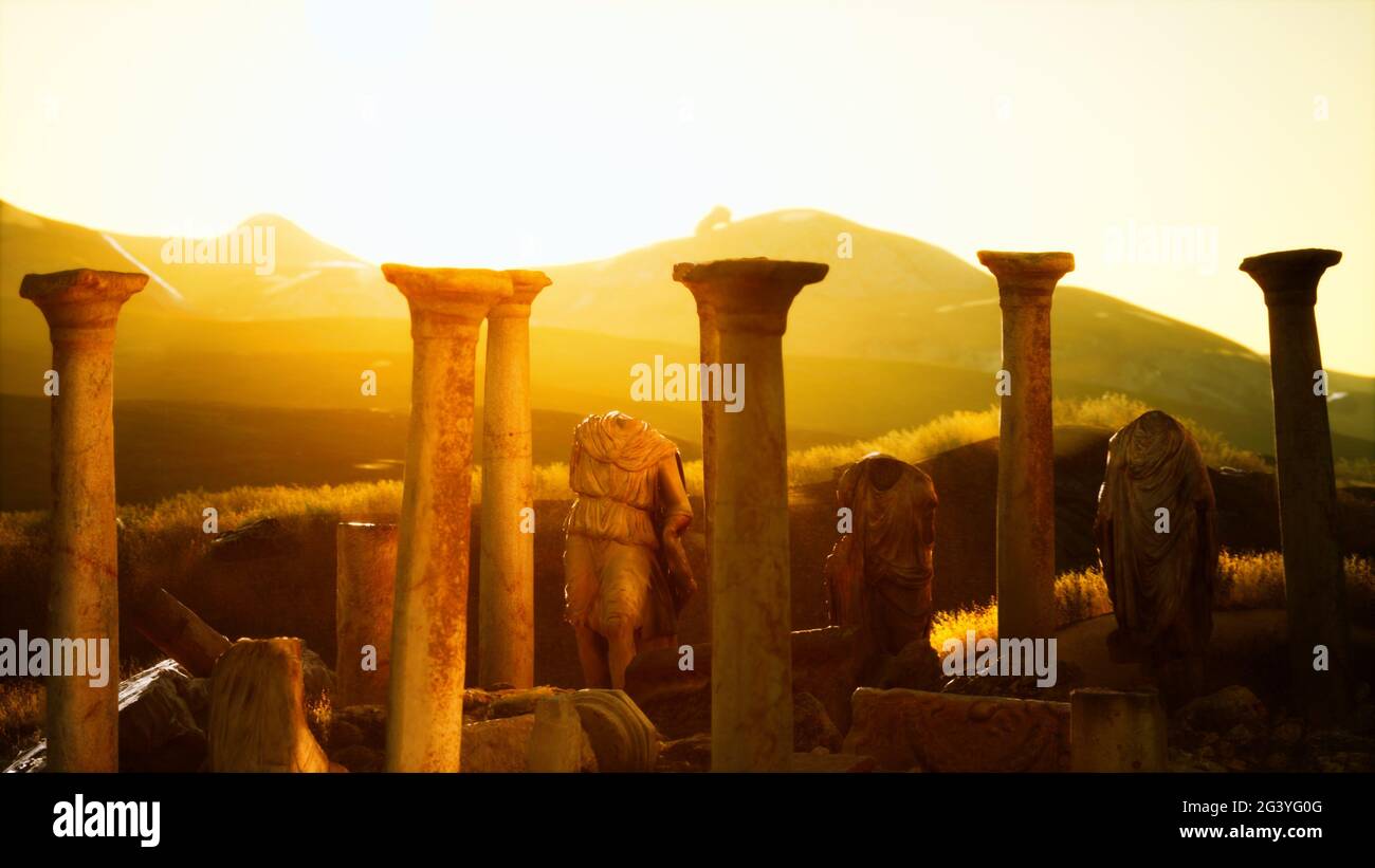 Sunset temple of hercules hi-res stock photography and images - Alamy