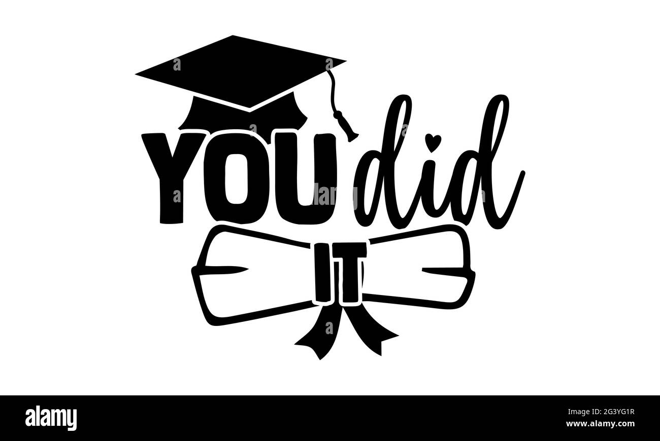 Congrats Graduate Black And White