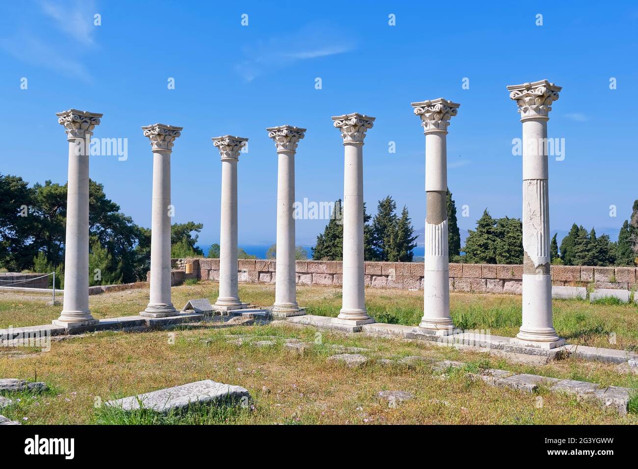 Temple of Apollo, Asklepion, Kos, Dodecanese Islands, Greece, Europe ...