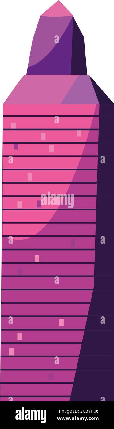 purple city building on white background Stock Vector Image & Art - Alamy