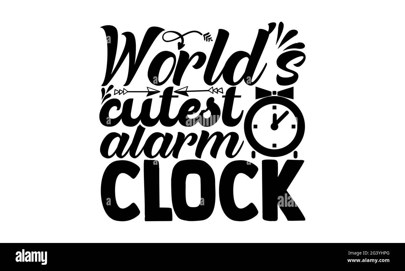 World’s cutest alarm clock - Cute Baby t shirts design, Hand drawn ...