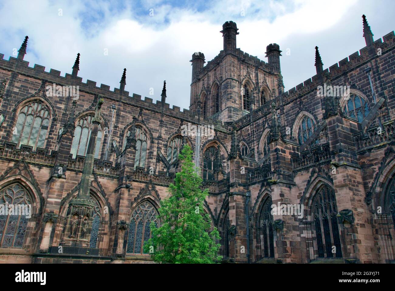 10 June 2021 - Chester UK: View of Chester Cathedral Stock Photo - Alamy