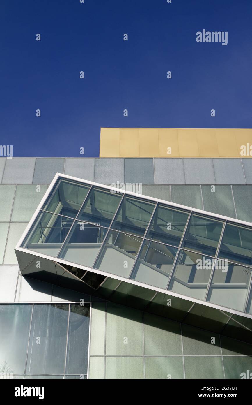 Modern architecture of the Pavillon Pierre Lassonde building of the ...