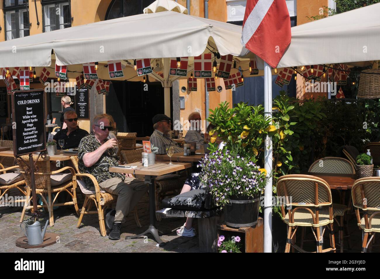 Copenhagen, Denmark. 18 Nyhavn canal Food and drinks andtourism and ...