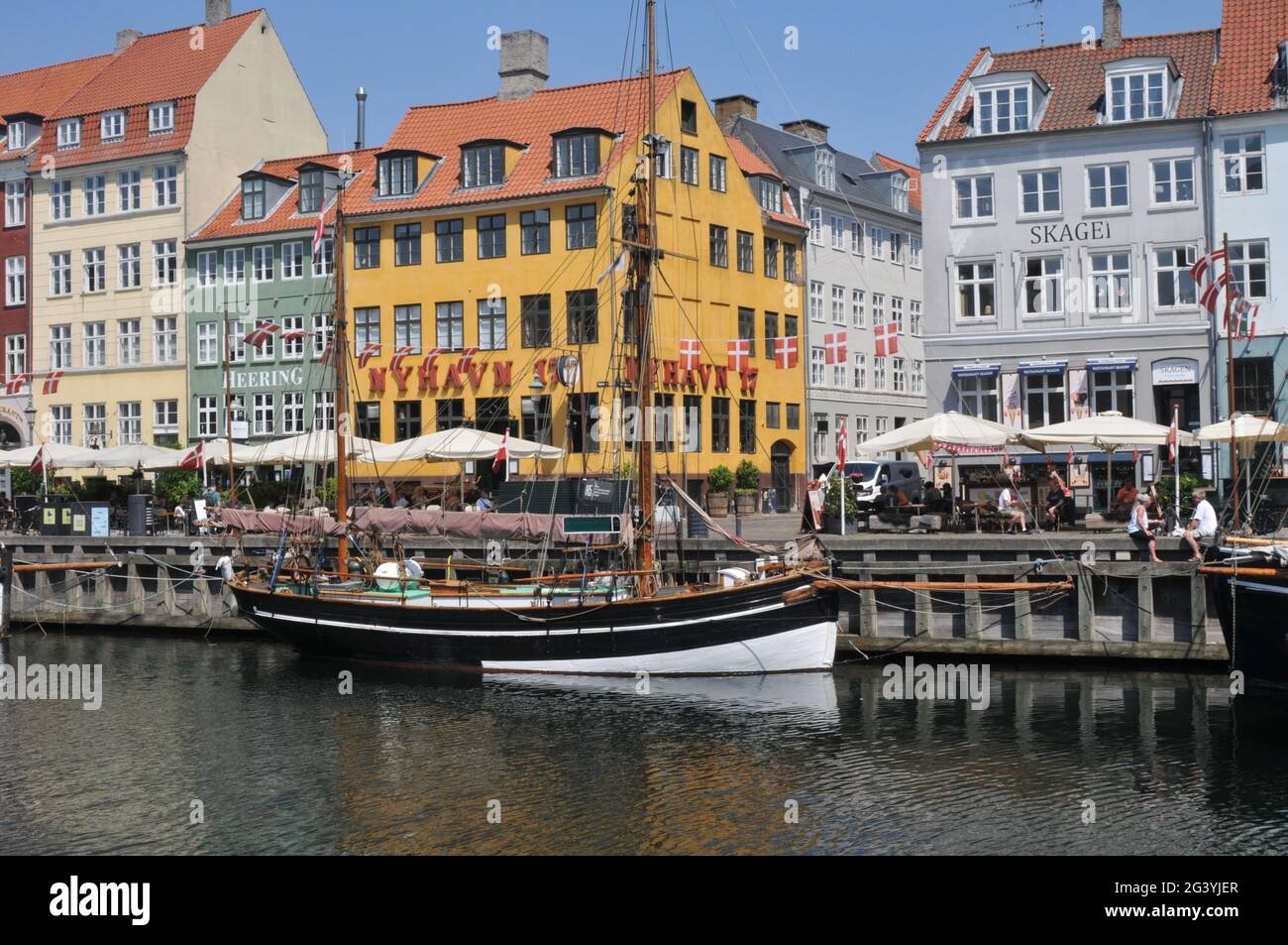 Copenhagen, Denmark. 18 Nyhavn canal Food and drinks andtourism and ...