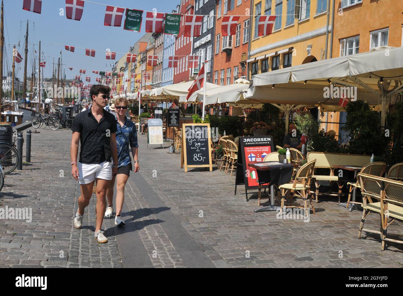 Copenhagen, Denmark. 18 Nyhavn canal Food and drinks andtourism and ...