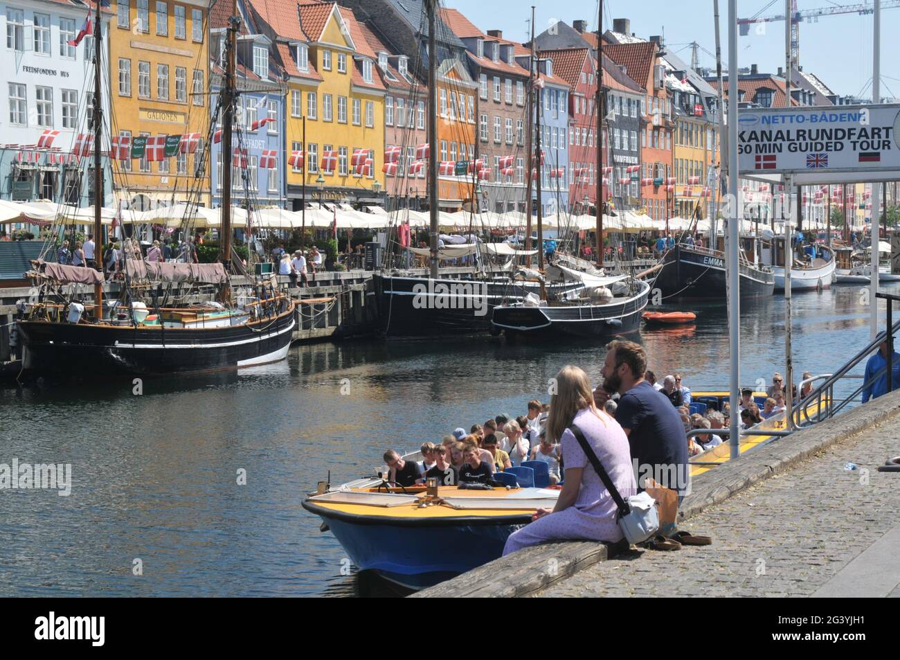 Copenhagen, Denmark. 18 Nyhavn canal Food and drinks andtourism and ...