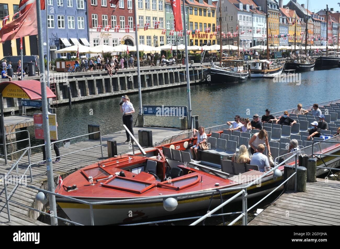 Copenhagen, Denmark. 18 Nyhavn canal Food and drinks andtourism and ...