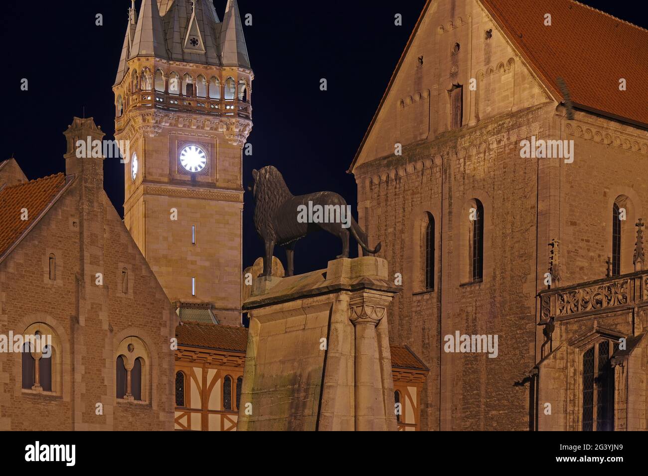 The historic centre of brunswick in lower saxony Stock Photo - Alamy