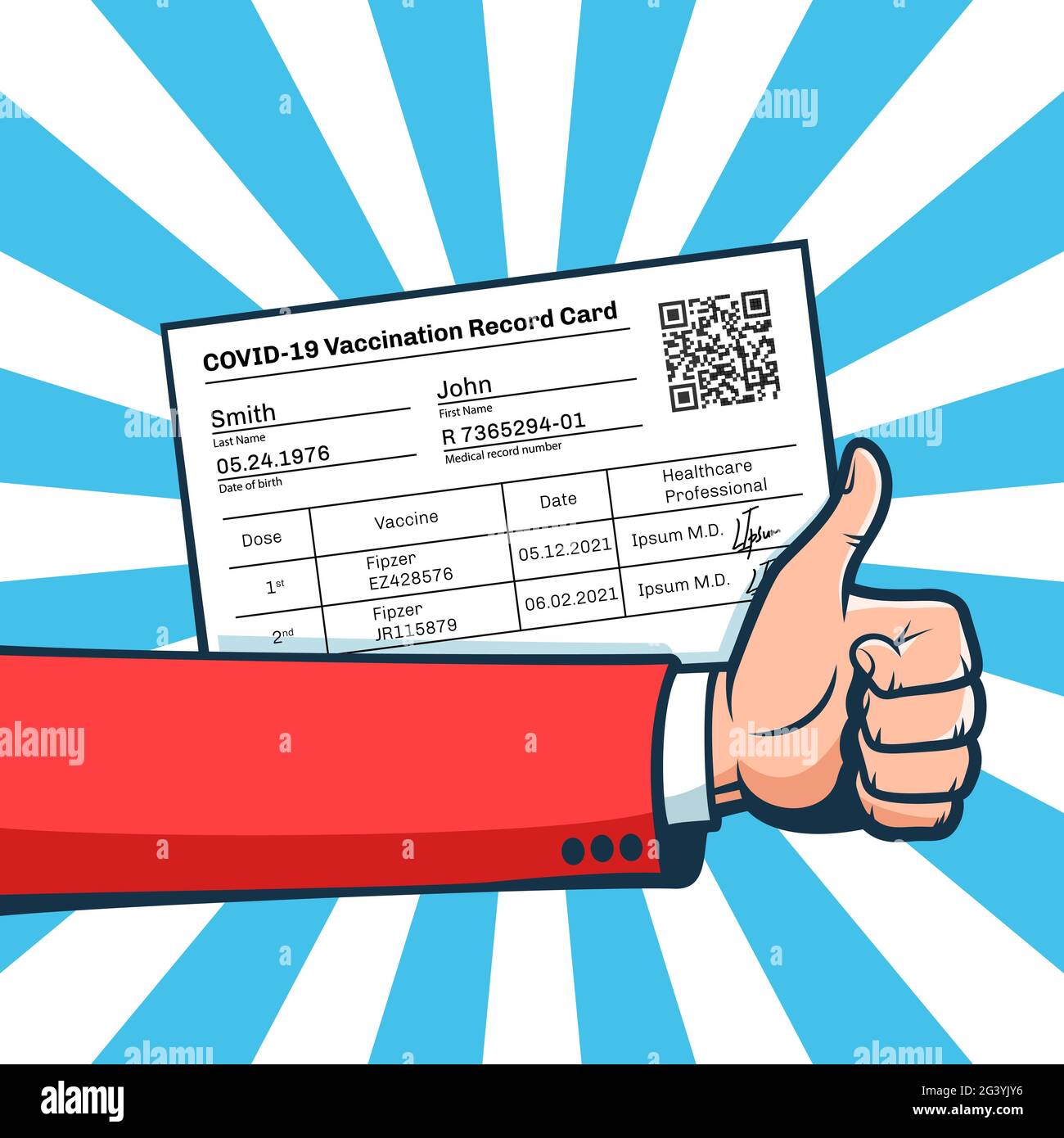 Thumbs up document in Stock Vector Images - Alamy