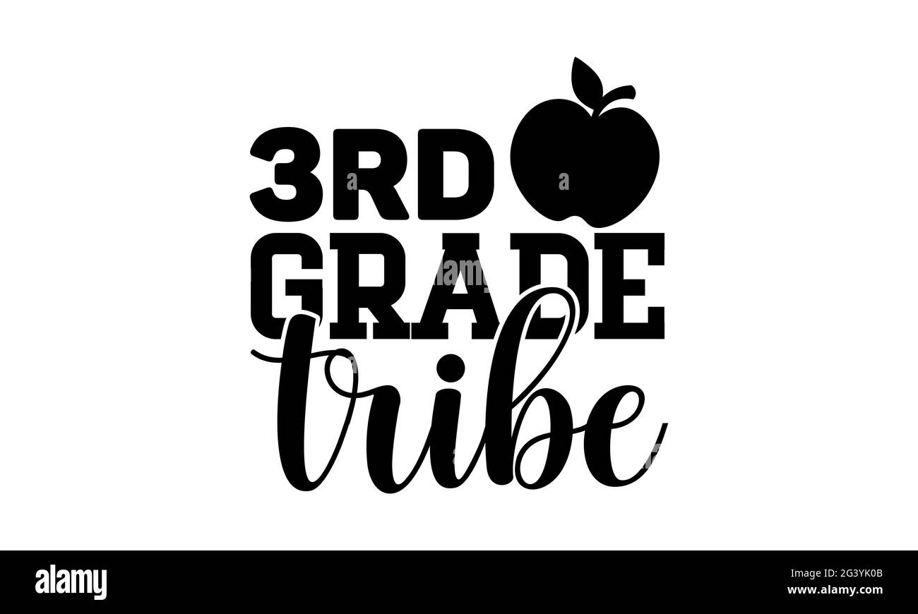 3rd grade tribe - school tribe t shirts design, Hand drawn lettering ...