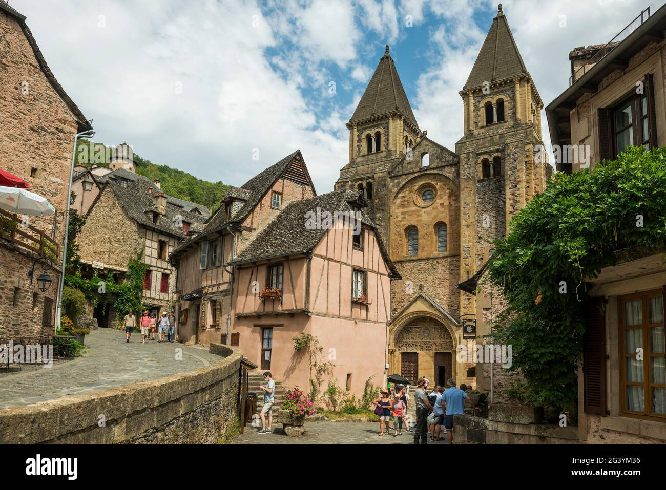 Sainte Foy Abbey, UNESCO World Heritage Site, Conques, Aveyron ...