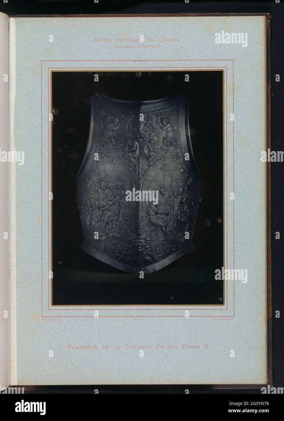 Breastplate of the armor of King Henri II; Plastron de la Cuirasse du ...