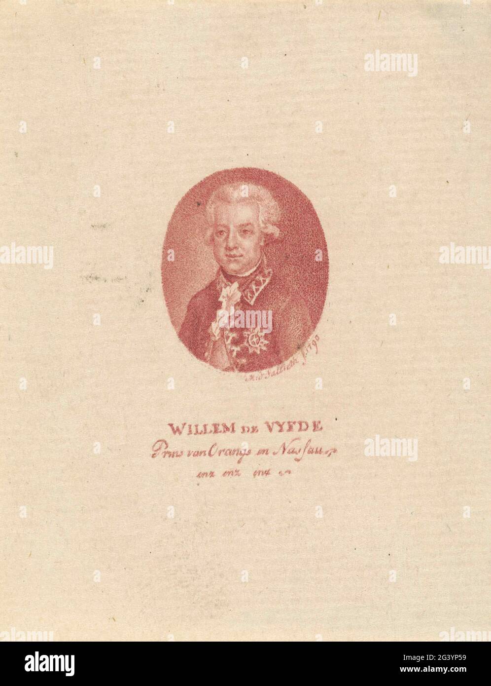 Portrait of Willem V, Prince of Orange-Nassau. Portrait of Willem V in ...
