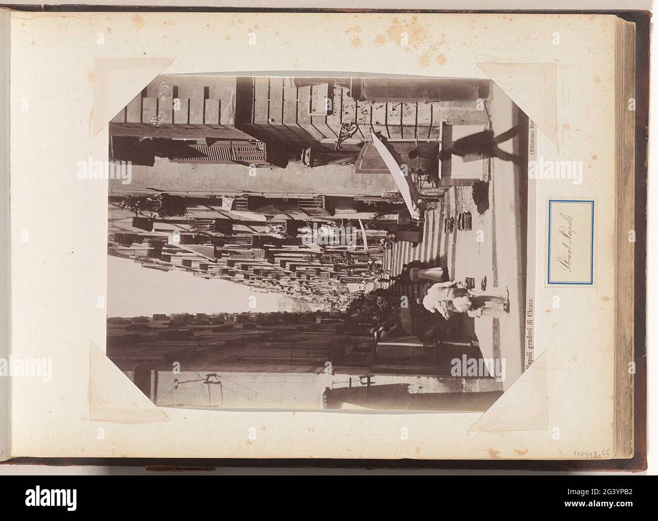 Street with stairs Gradoni Chiaia in Naples; Napoli Gradoni di Chiaia ...