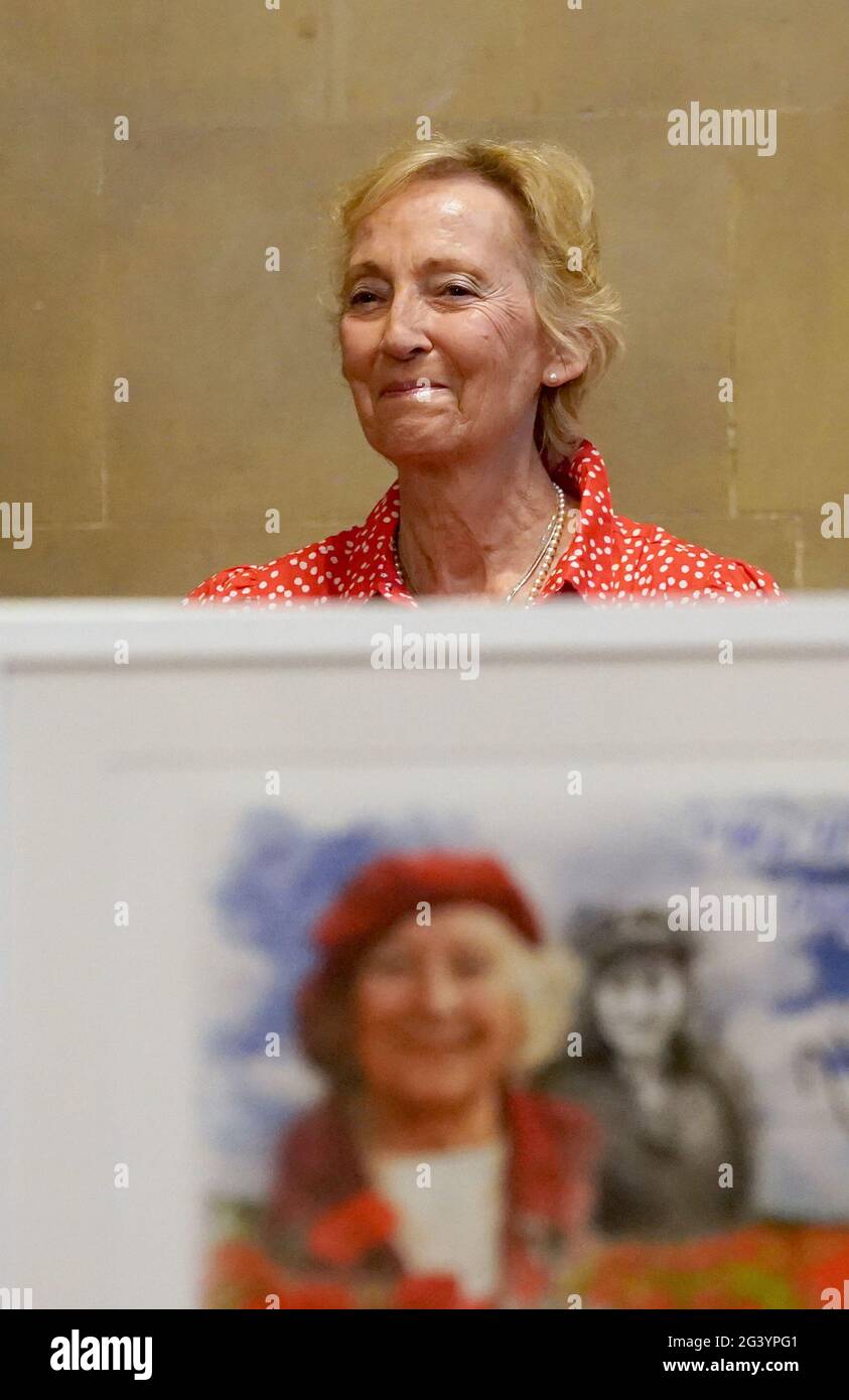 Virginia Lewis-Jones listens to speeches at the launch of an appeal to ...