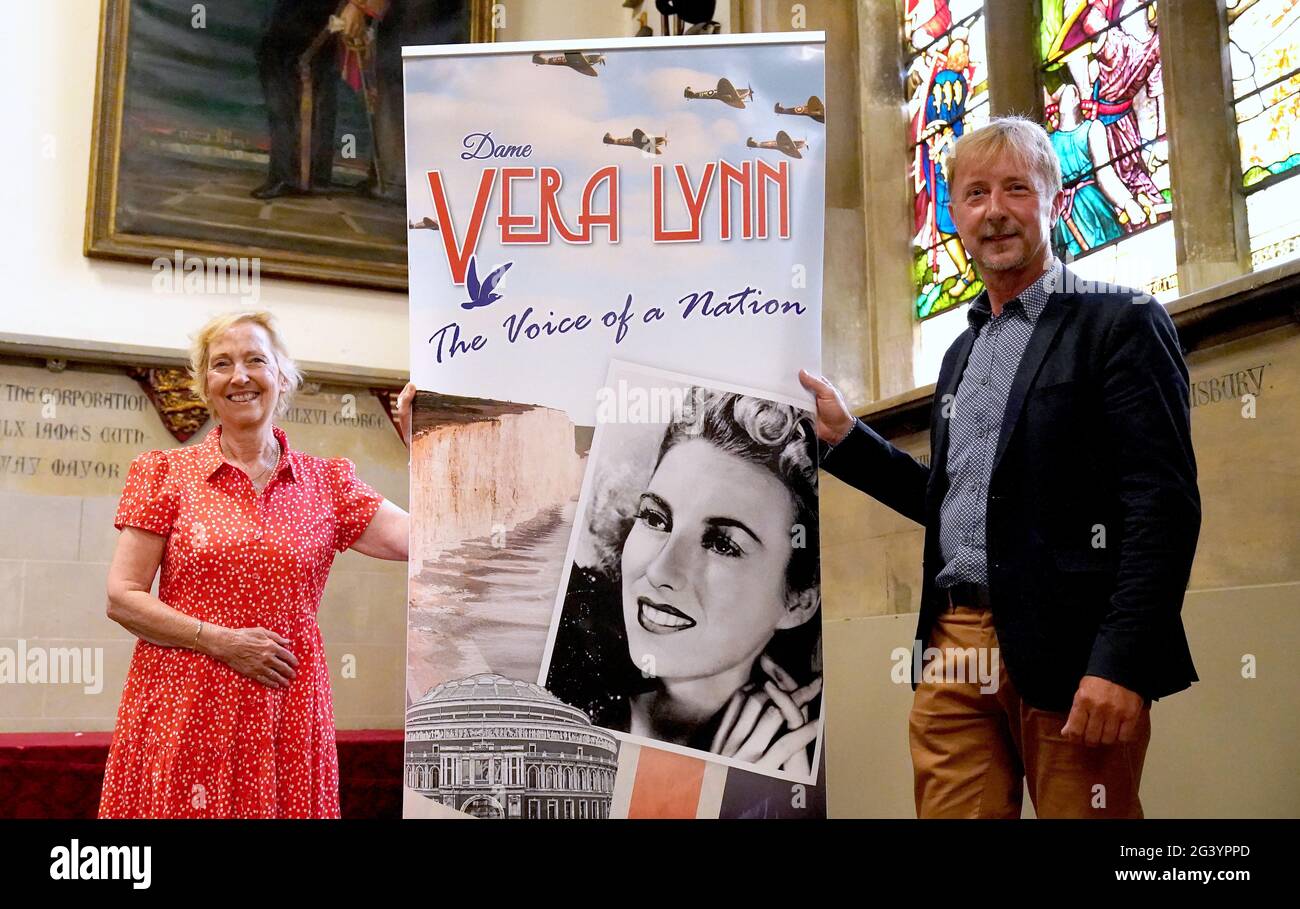 Virginia Lewis-Jones with Sculptor Paul Day at the launch of an appeal ...