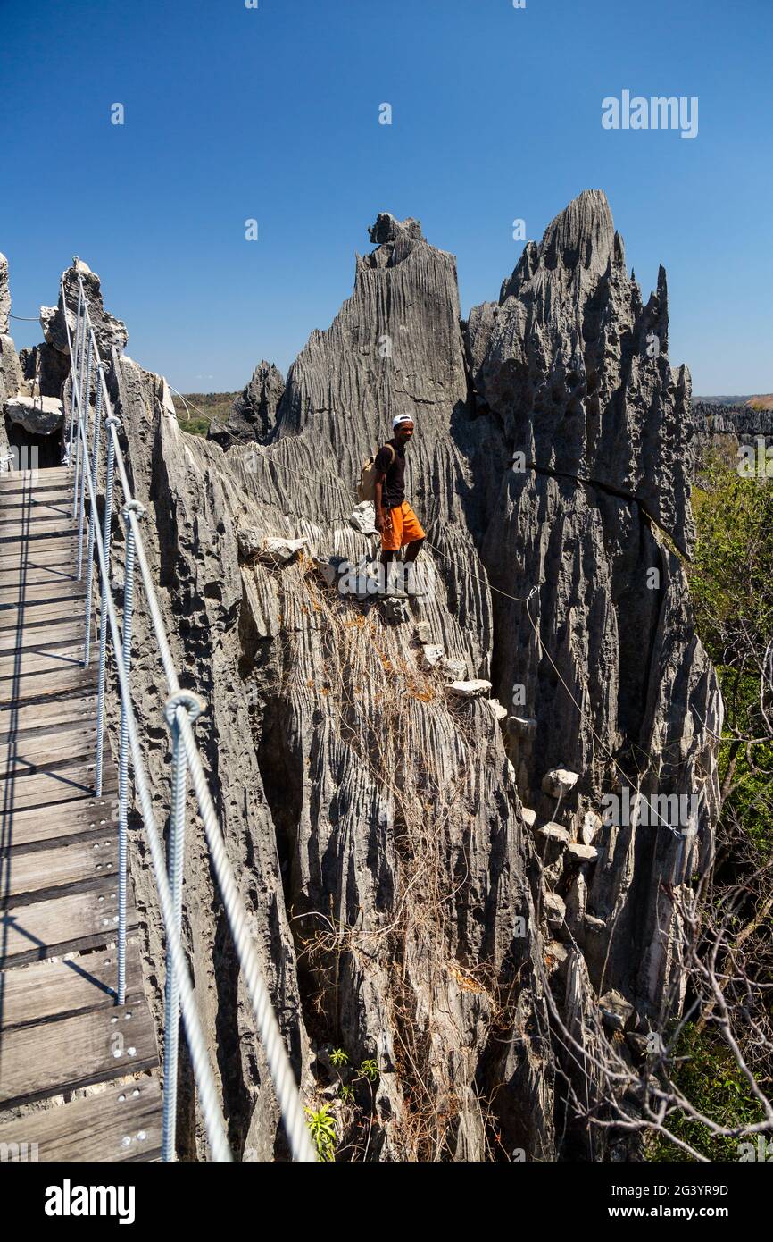 Karst landscape tsingy de bemaraha hi-res stock photography and images ...