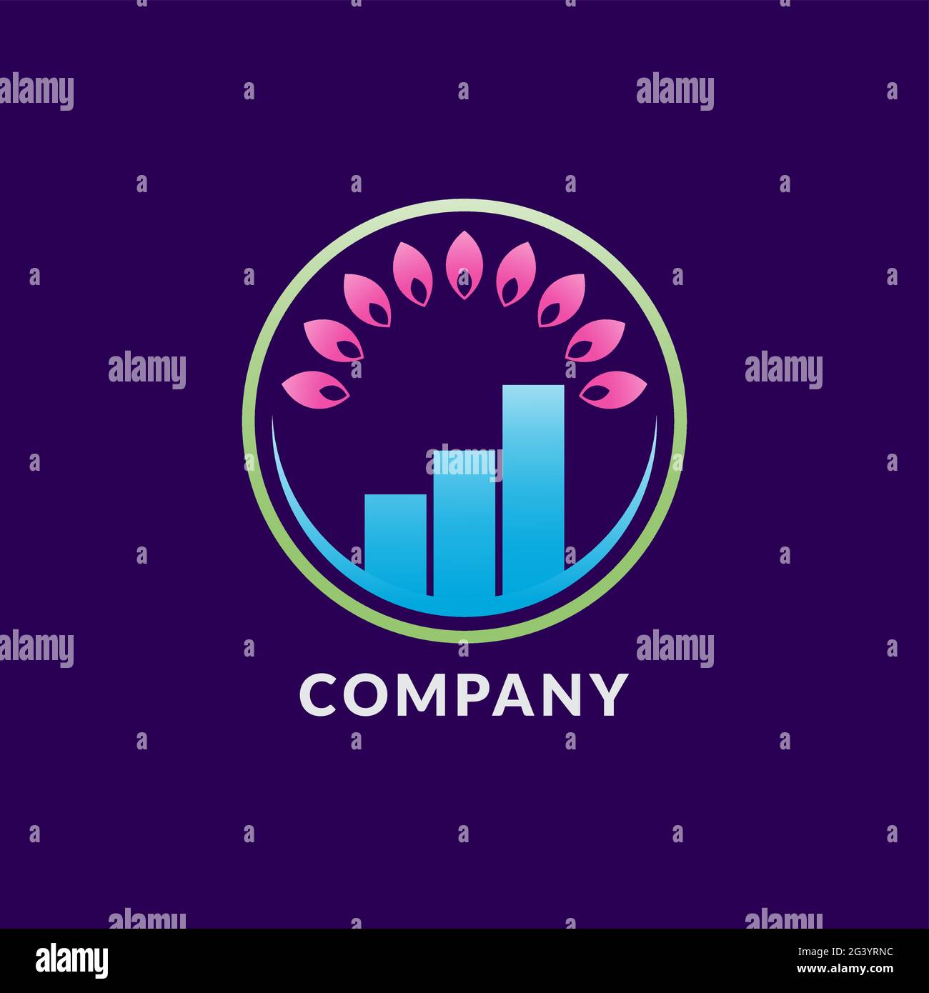 Mindful Saving Logo Design Concept With Pink Lotus Petals Shape And ...