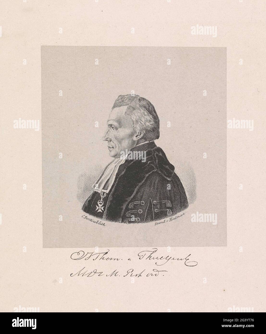 Portrait of professor Evert Jan Thomassen a Thuessink. The person ...