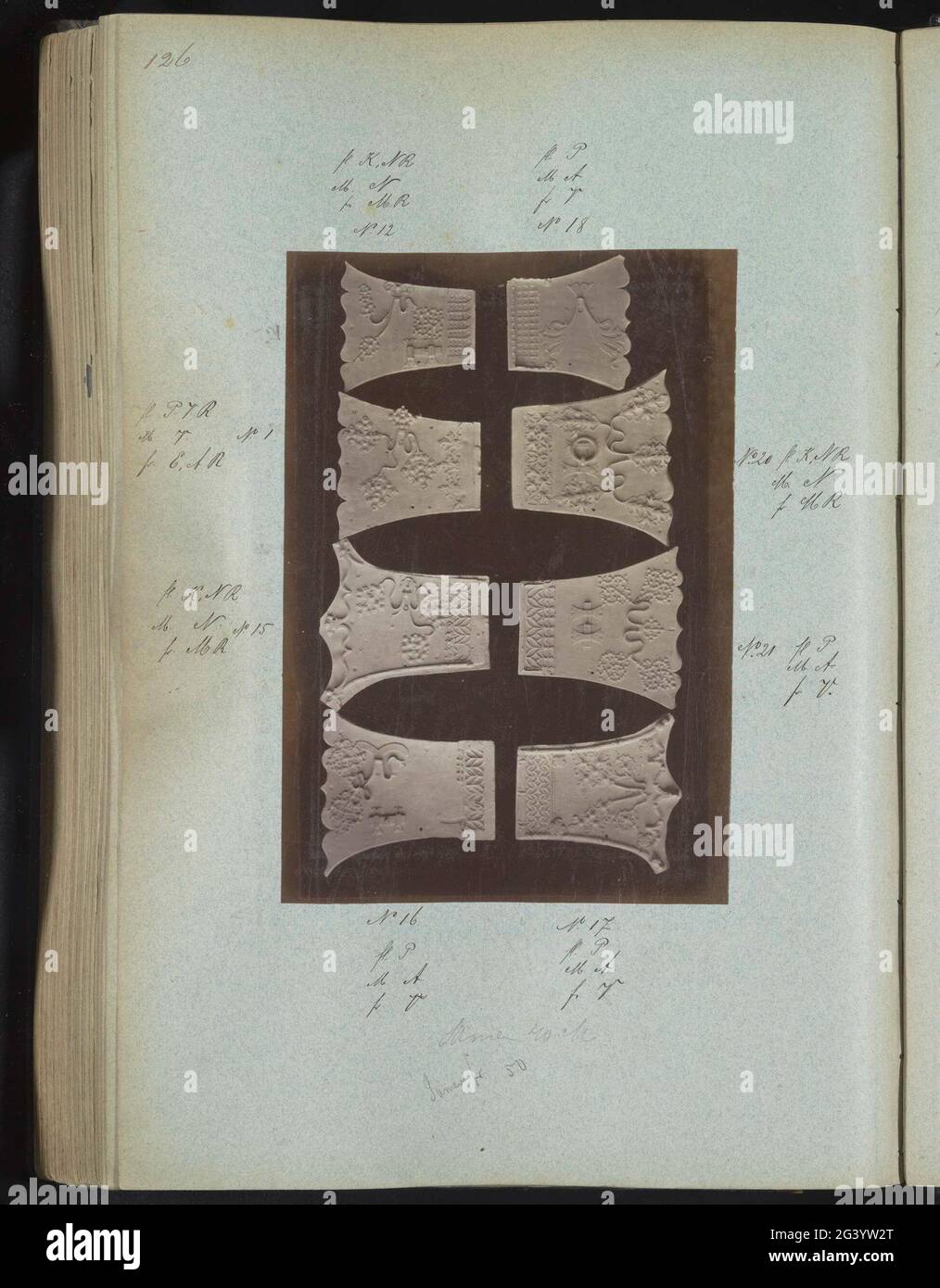 Eight plaster casts Stock Photo - Alamy