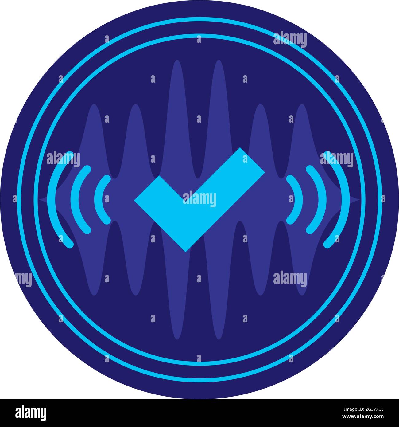 voice recognition checkmark Stock Vector Image & Art - Alamy