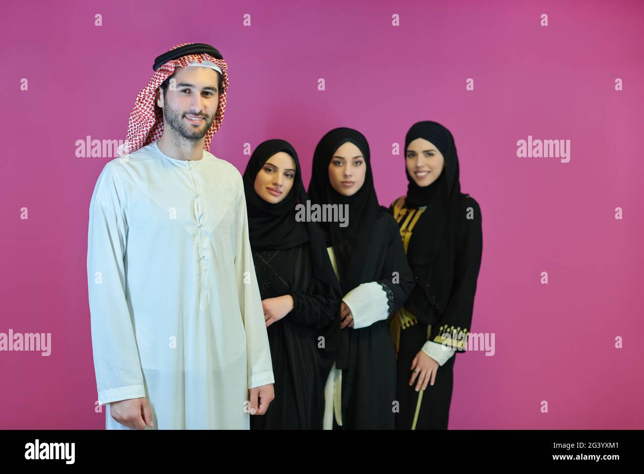 Portrait of young muslim people in traditional clothes Stock Photo - Alamy