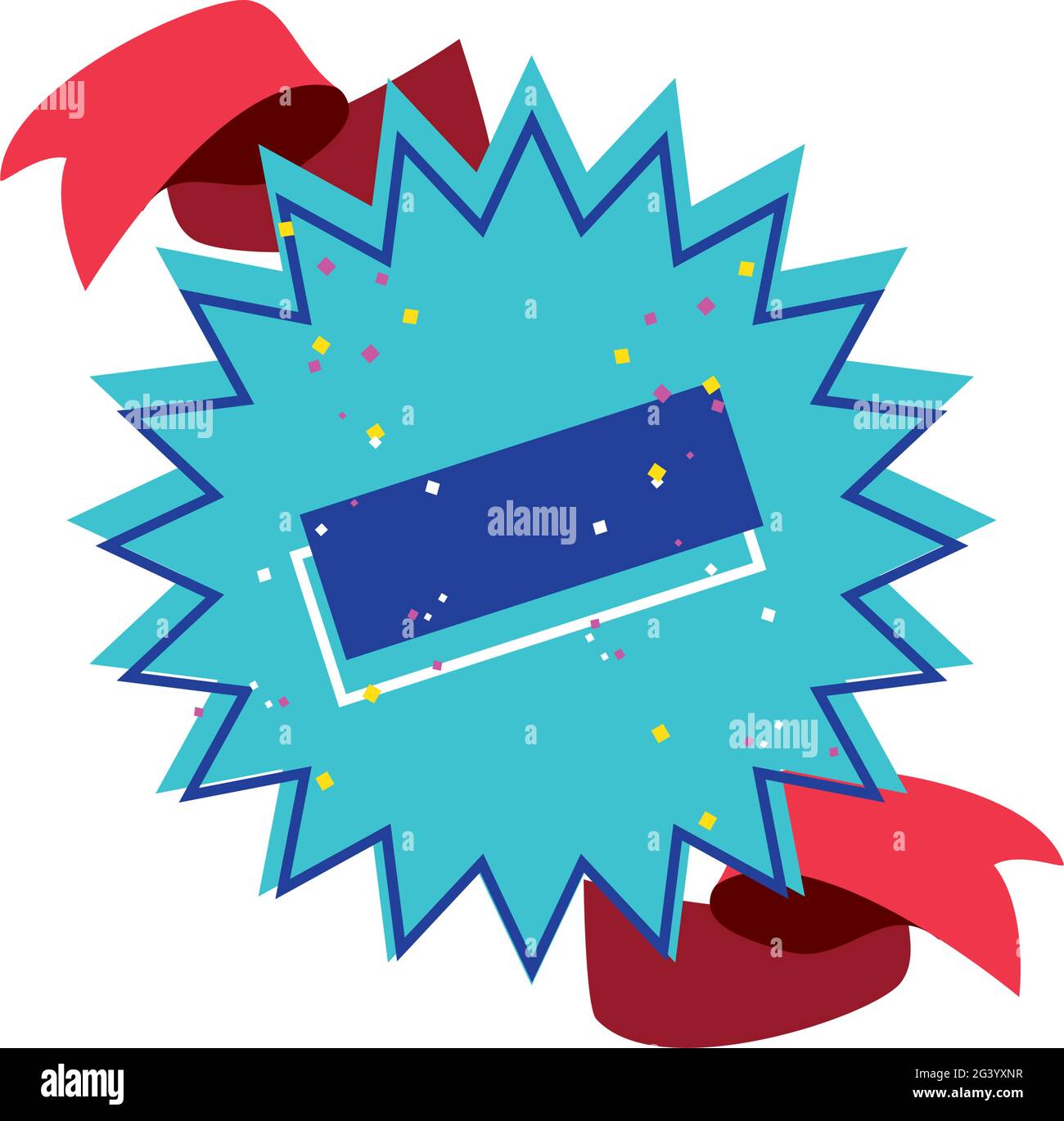 sticker and ribbon Stock Vector Image & Art - Alamy