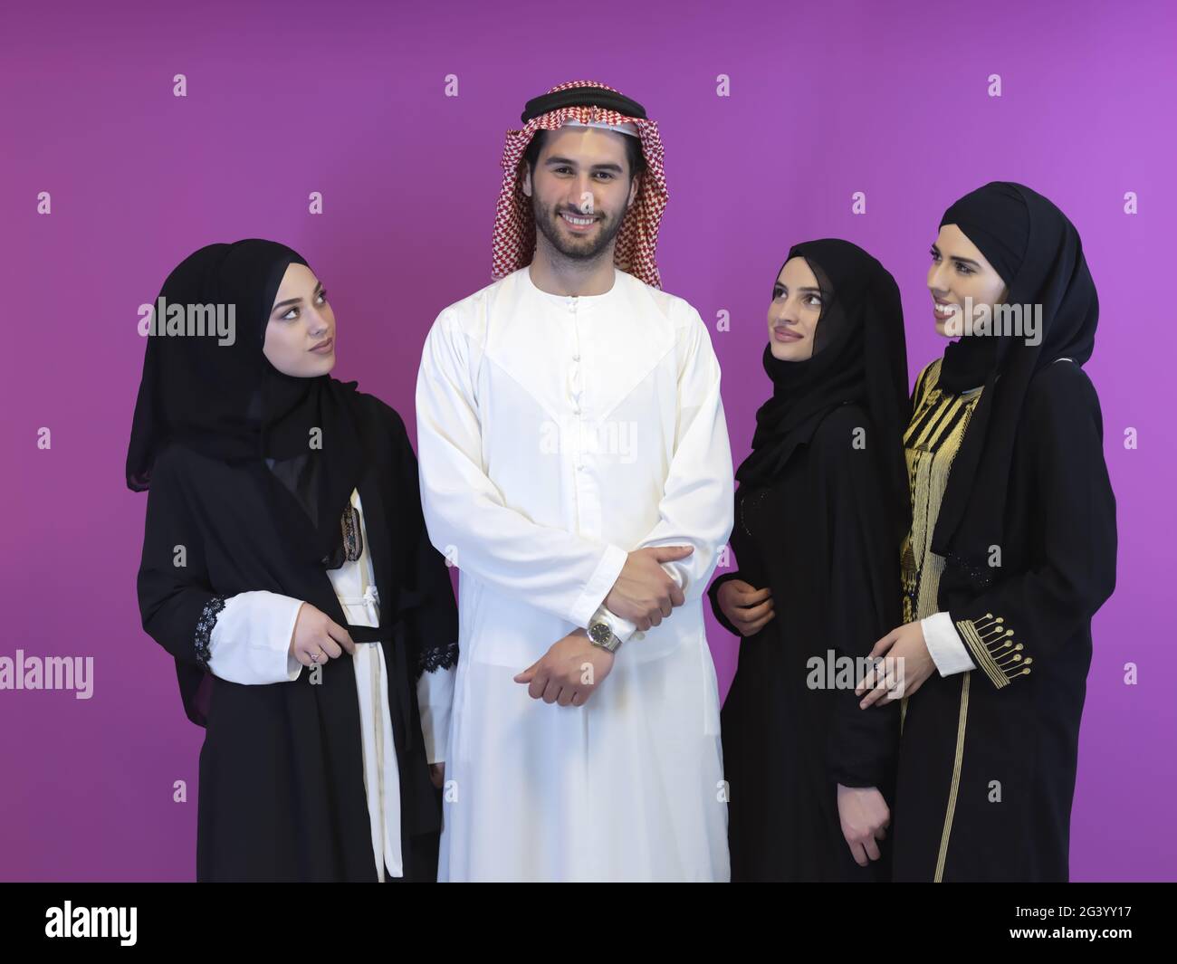 Portrait of young muslim people in traditional clothes Stock Photo - Alamy