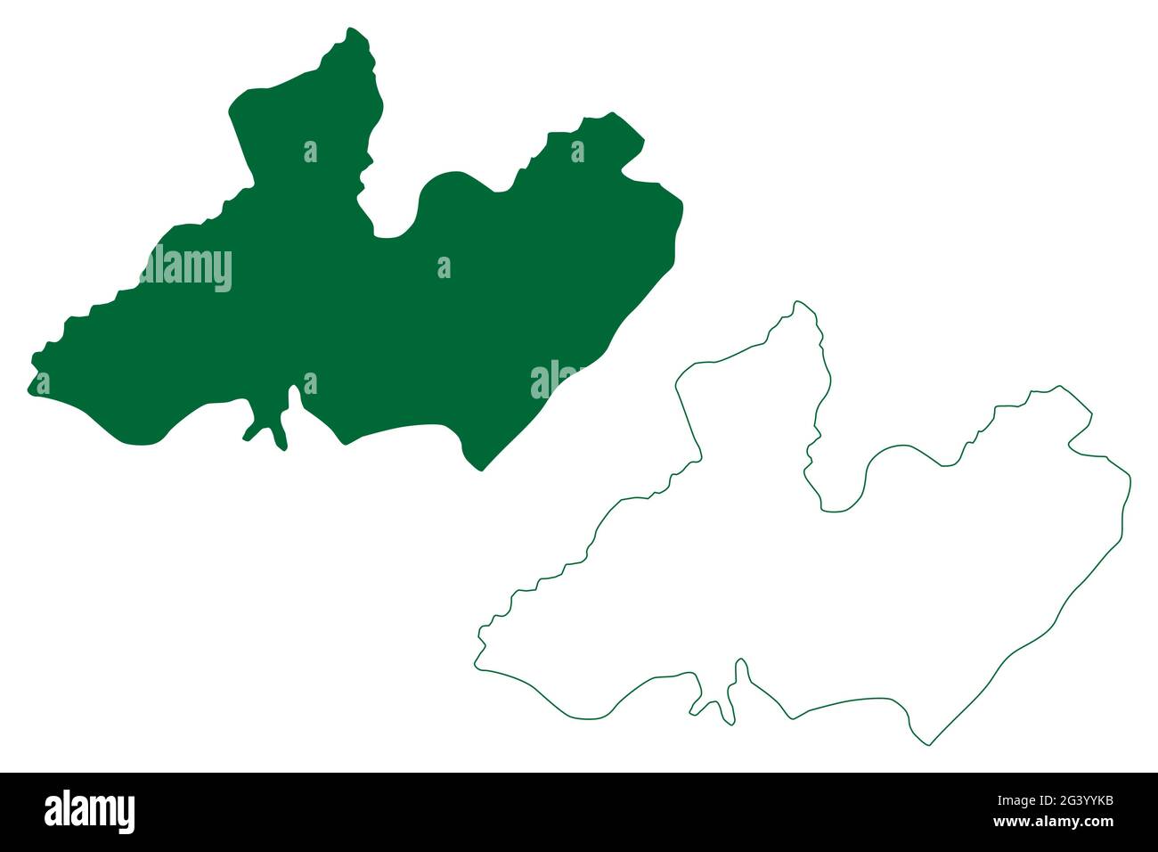Nagaland map vector hi-res stock photography and images - Alamy