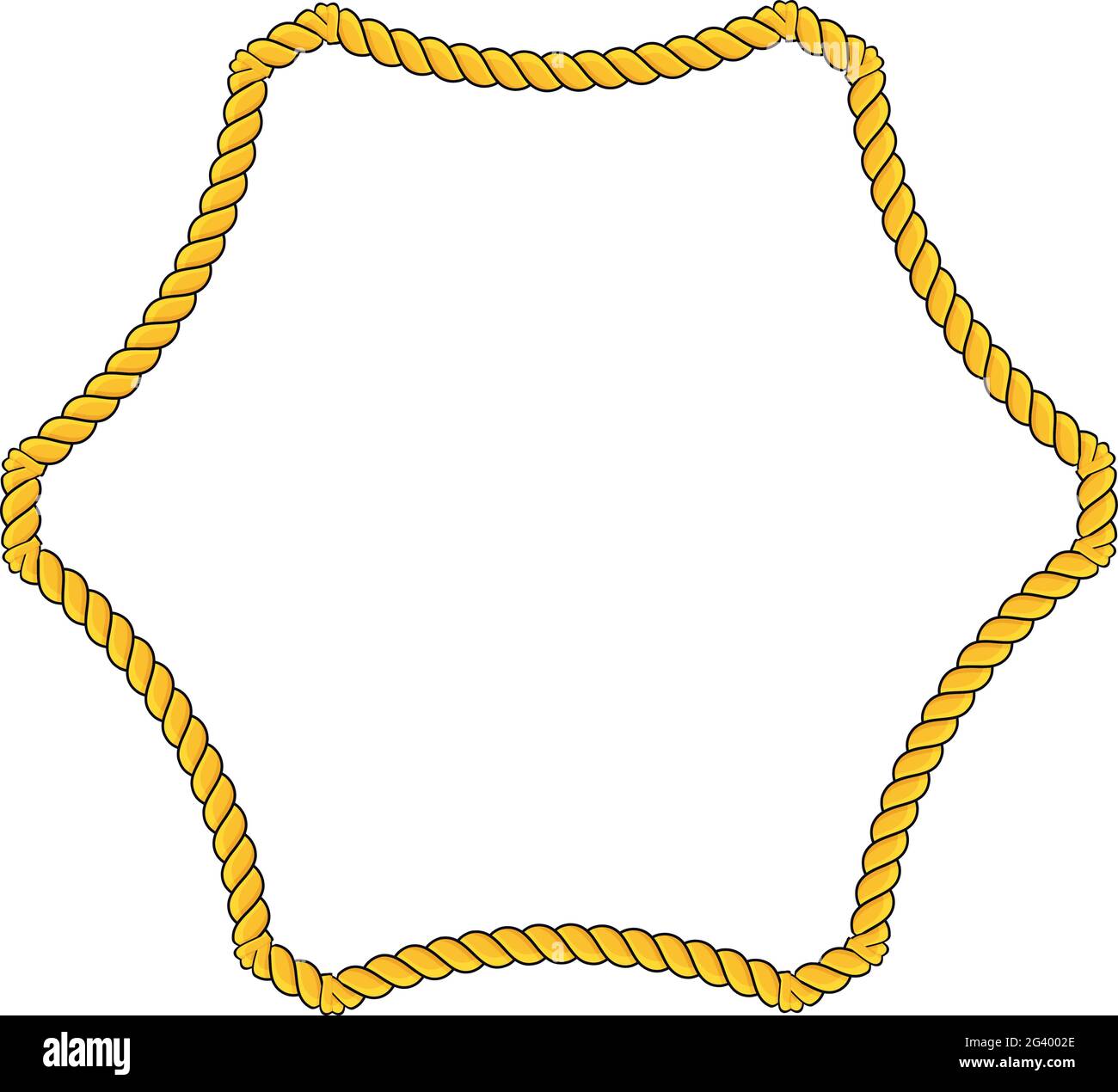 Collection of round outline decorative rope border frames Stock Vector ...