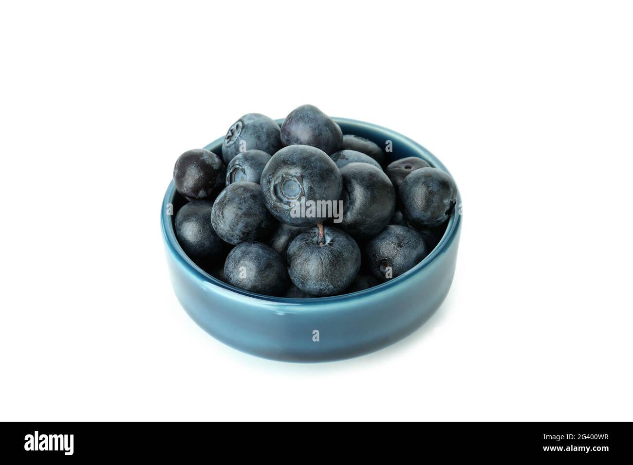 Fresh delicious blueberry isolated on white background Stock Photo - Alamy