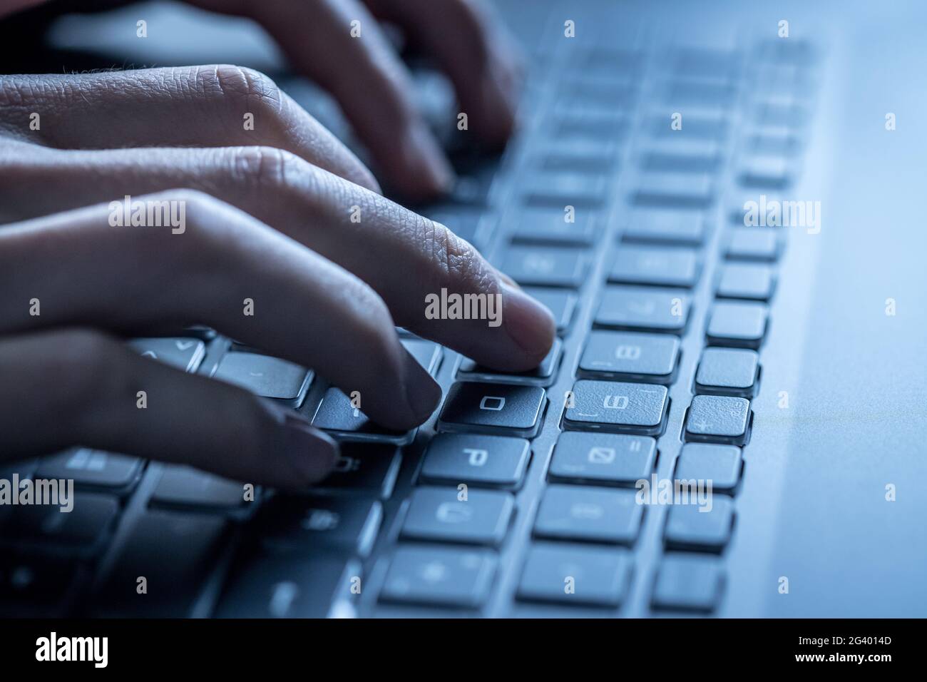 Laptop keyboard: closeup picture Stock Photo - Alamy