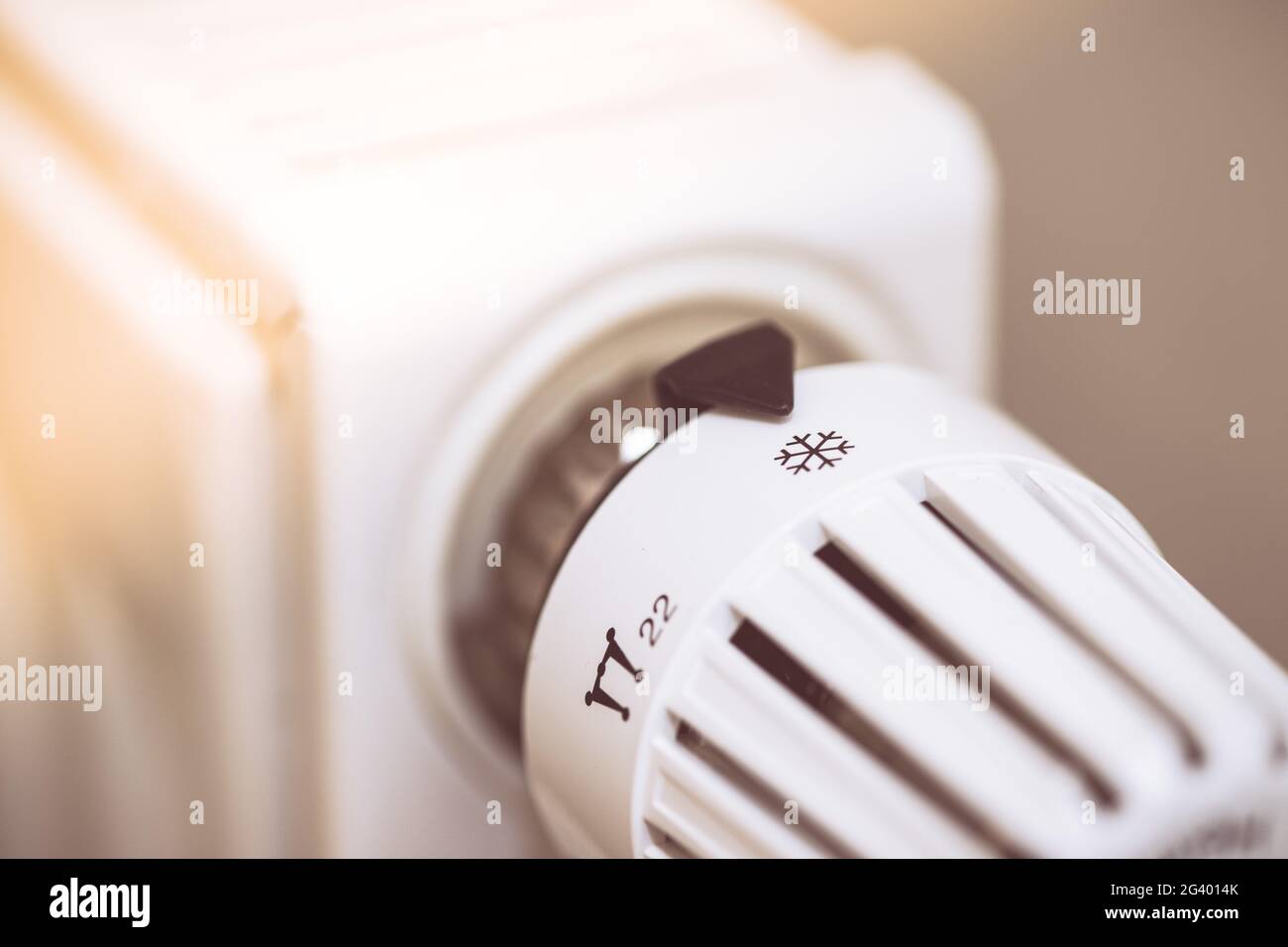 Heat regulator on a heater, close up picture. Heating Costs Stock Photo ...