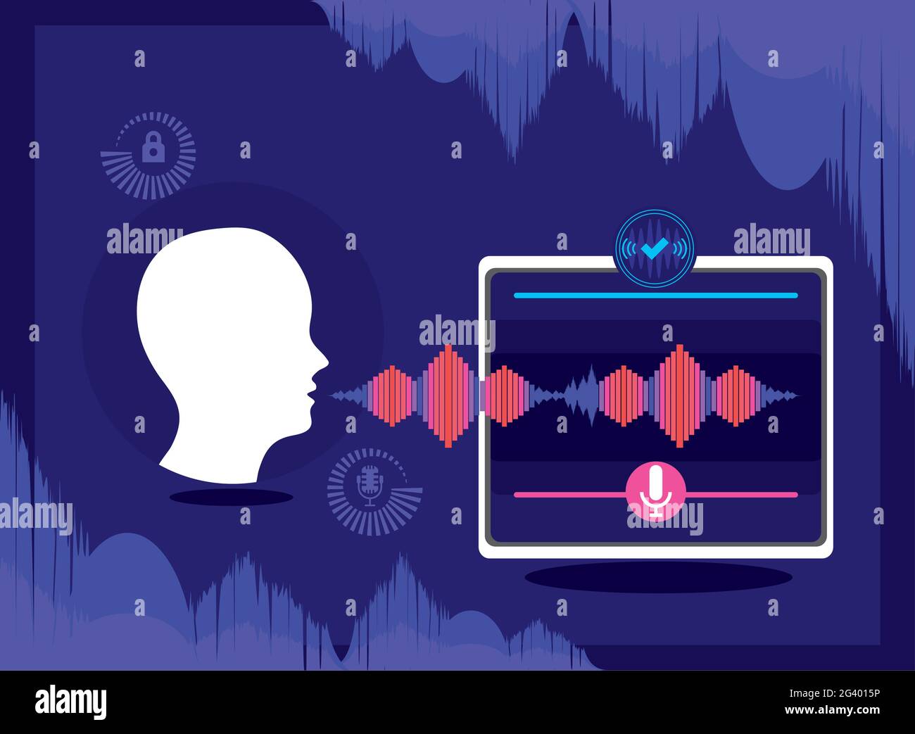 voice recognition, speech detect Stock Vector Image & Art - Alamy