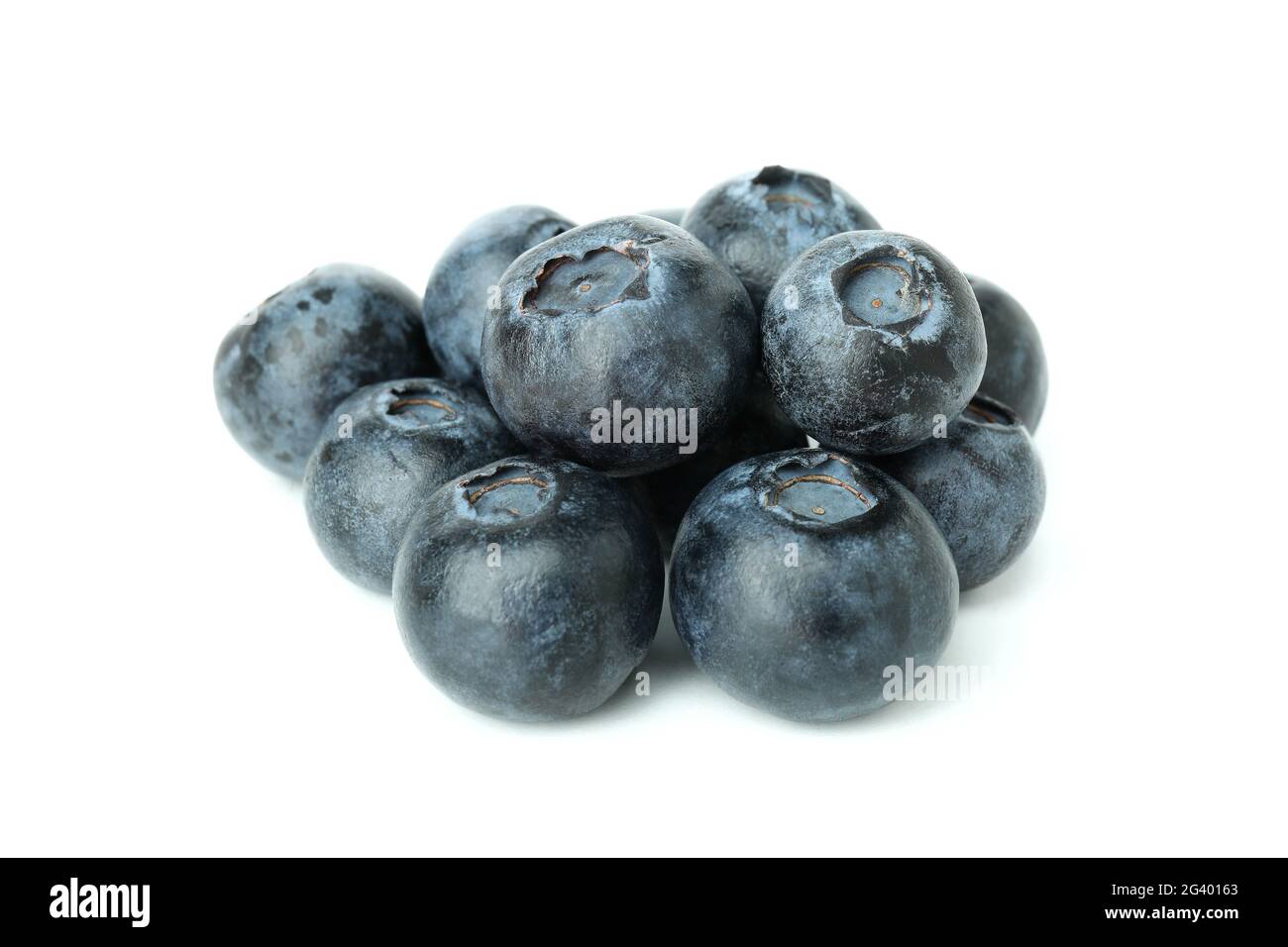 Fresh delicious blueberry isolated on white background Stock Photo - Alamy