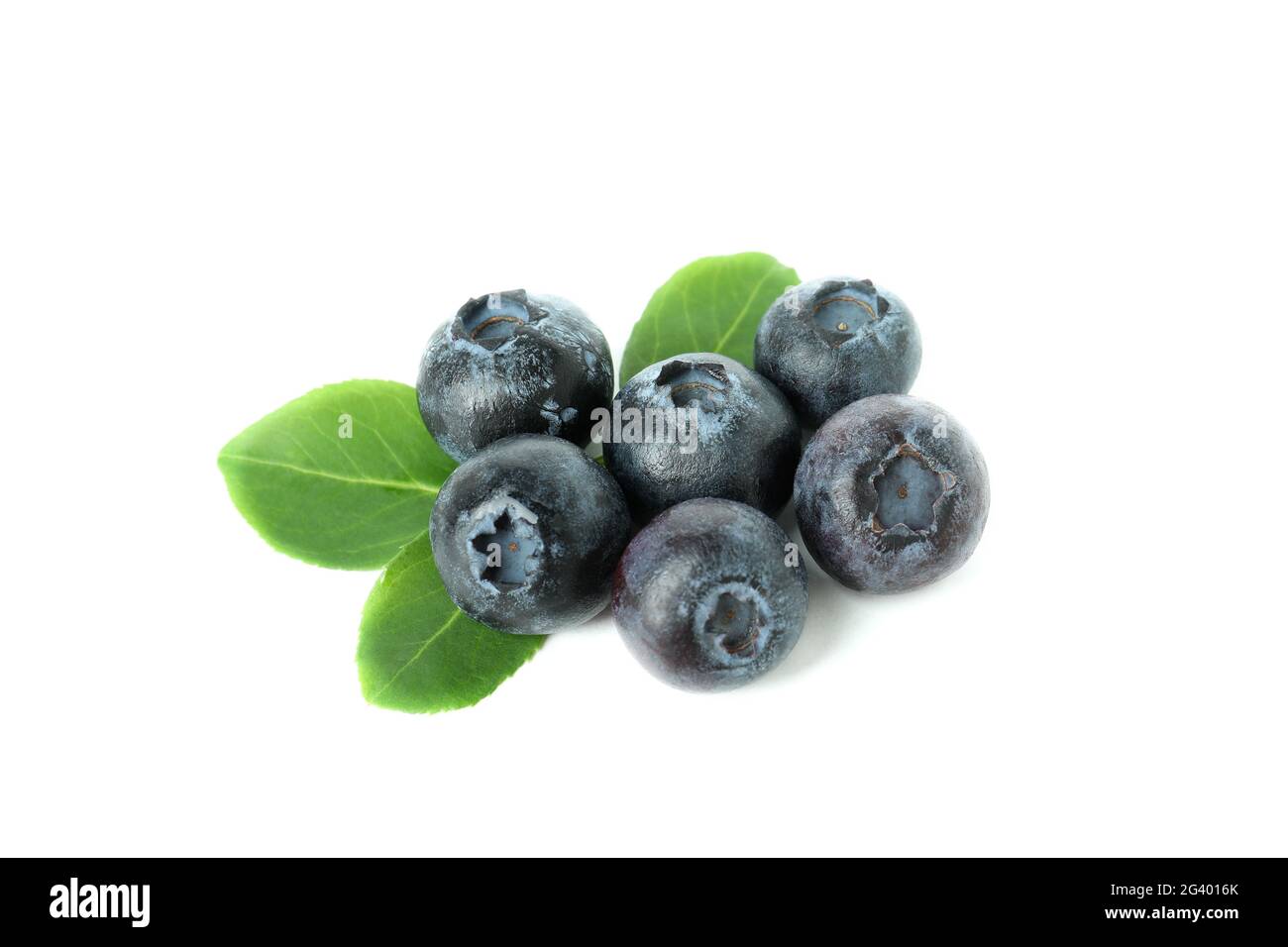 Fresh delicious blueberry isolated on white background Stock Photo - Alamy