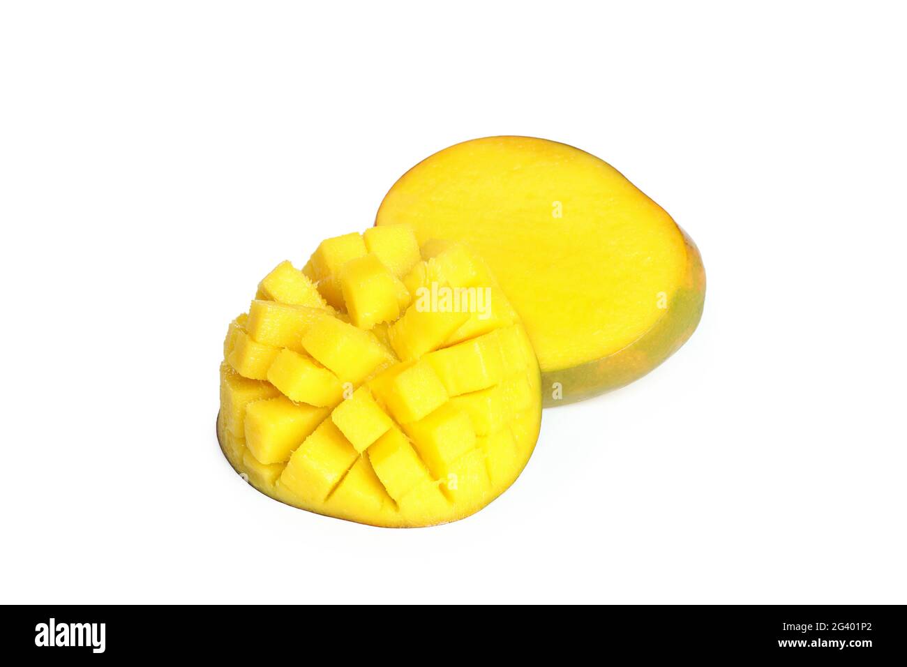 Ripe mango fruit isolated on white background Stock Photo - Alamy