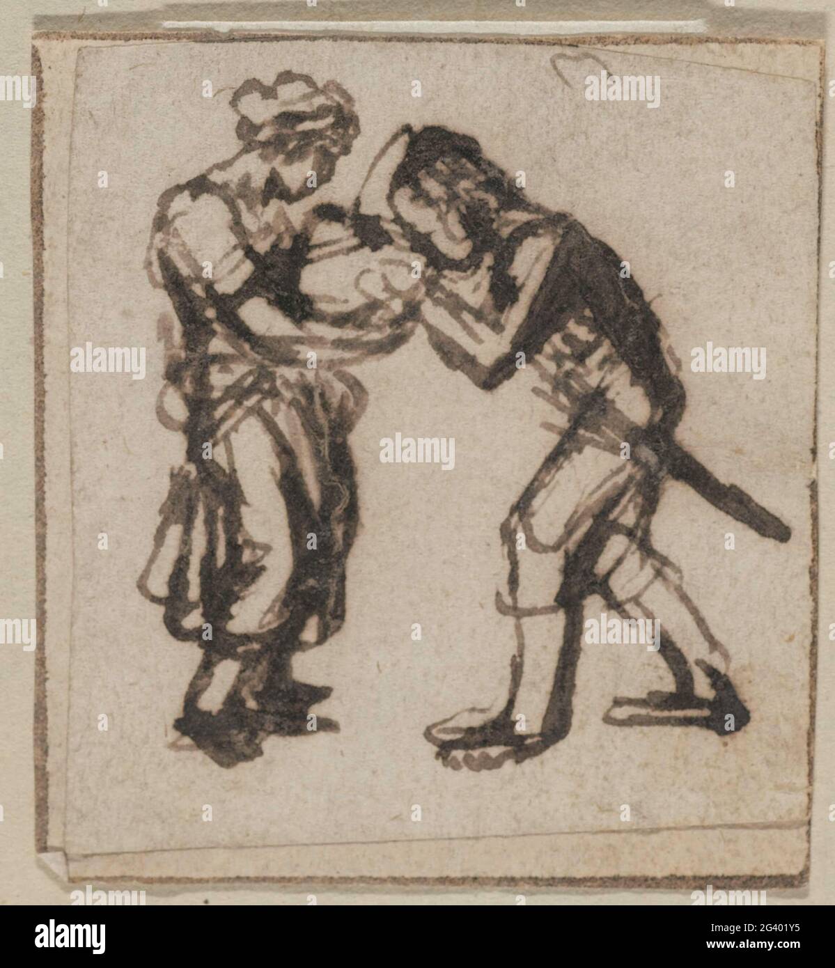 Two standing figures Stock Photo - Alamy