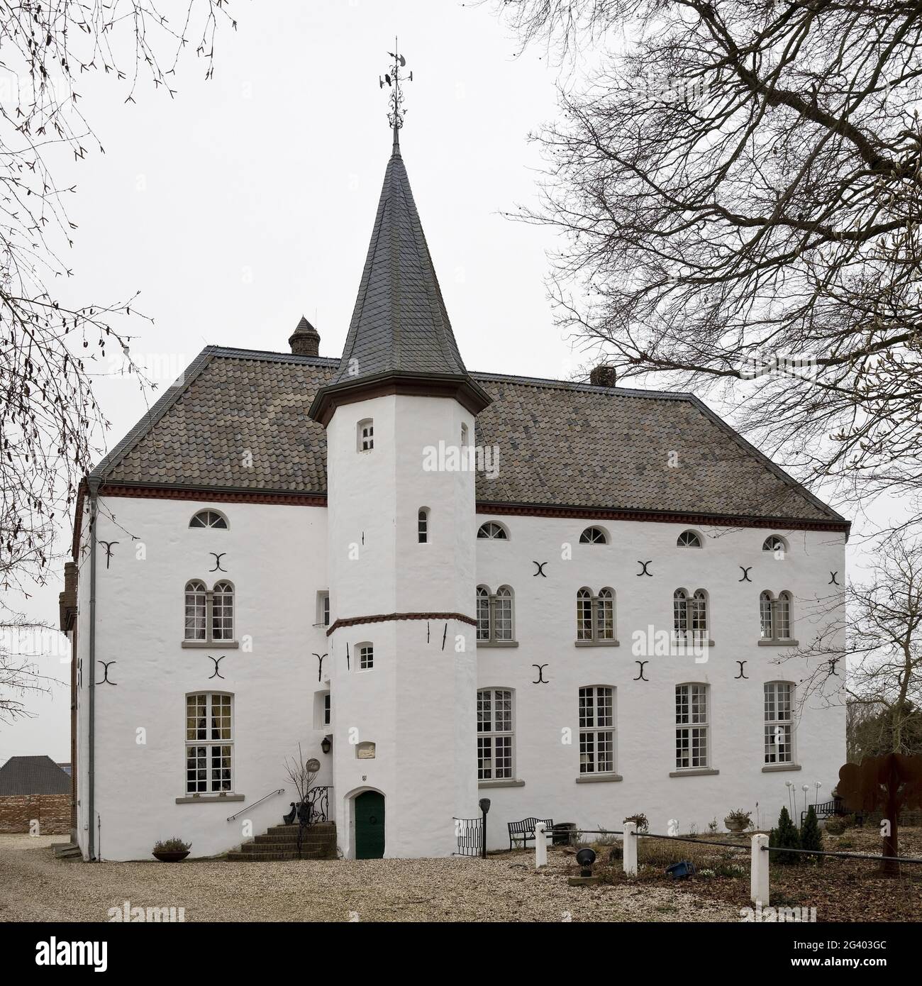 House Kemnade, former knight seat in the district of Wissel, Kalkar ...