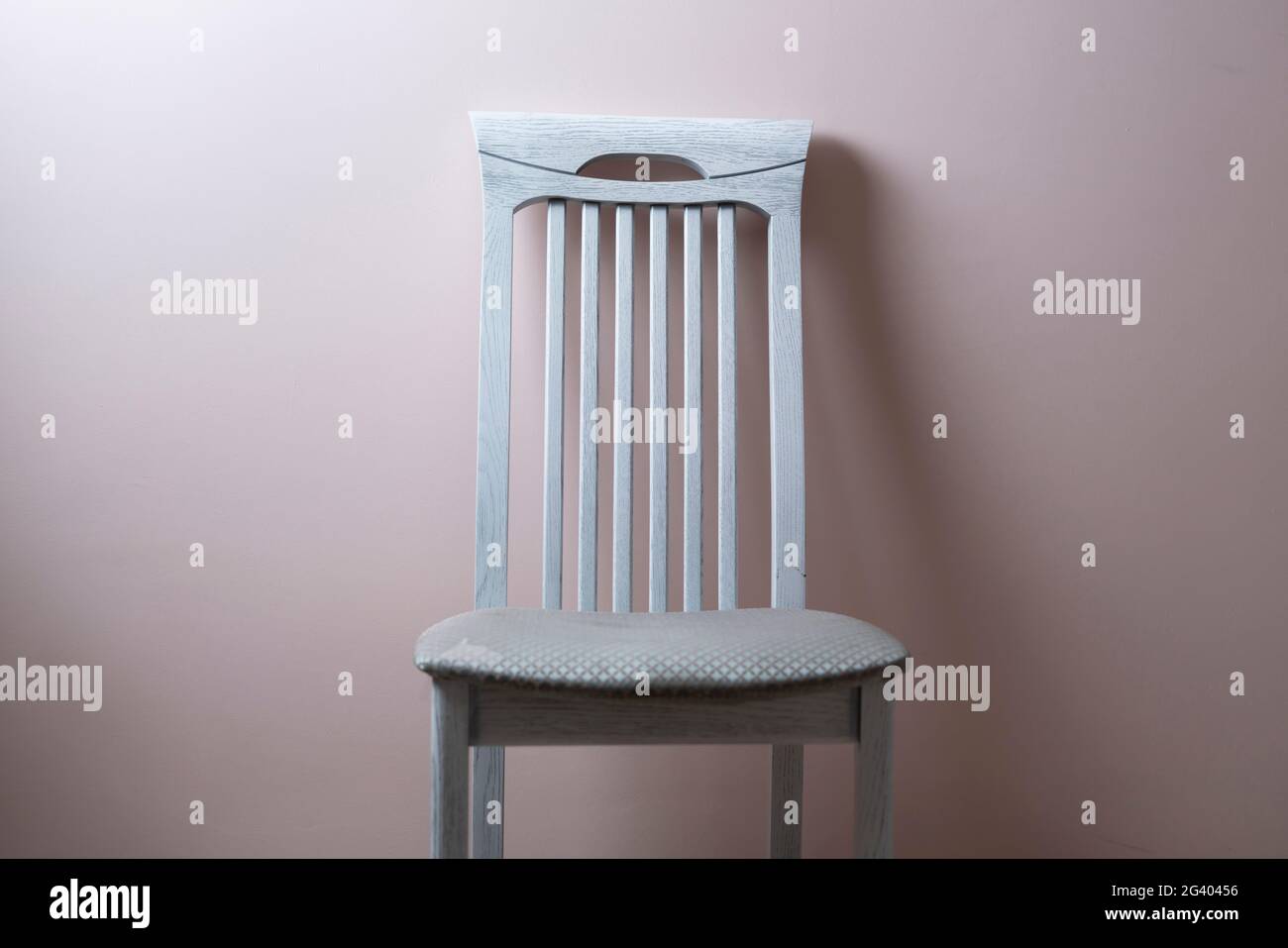simple wooden classic white chair, home interior details Stock Photo ...