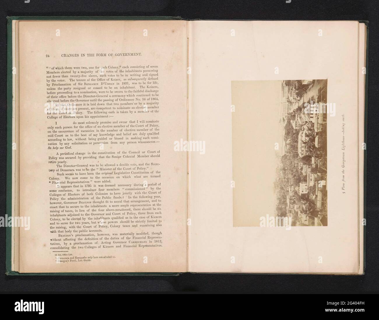 Face on Georgetown from a lighthouse; View from the Georgetown ...