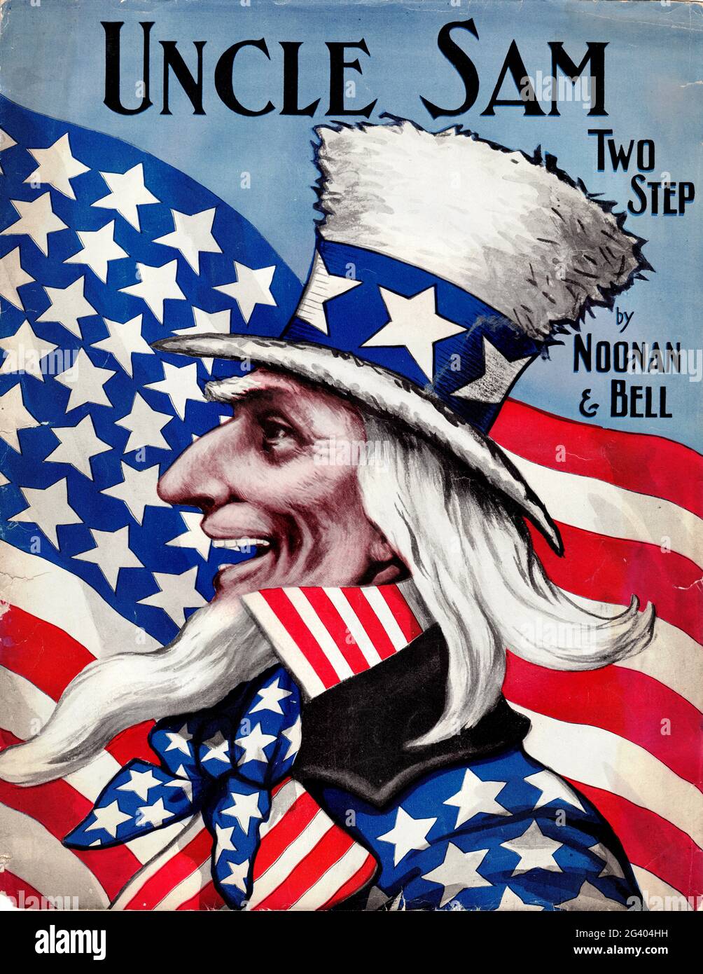 Uncle Sam, Sheet Music, 1910 Stock Photo - Alamy